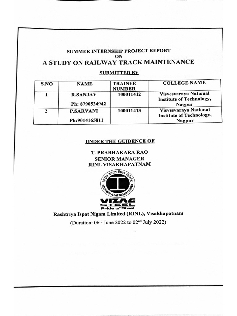 VSP Project Model | PDF