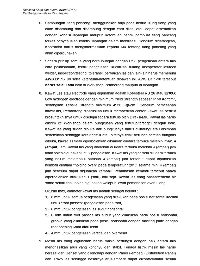 Pengelasan Pancang | PDF