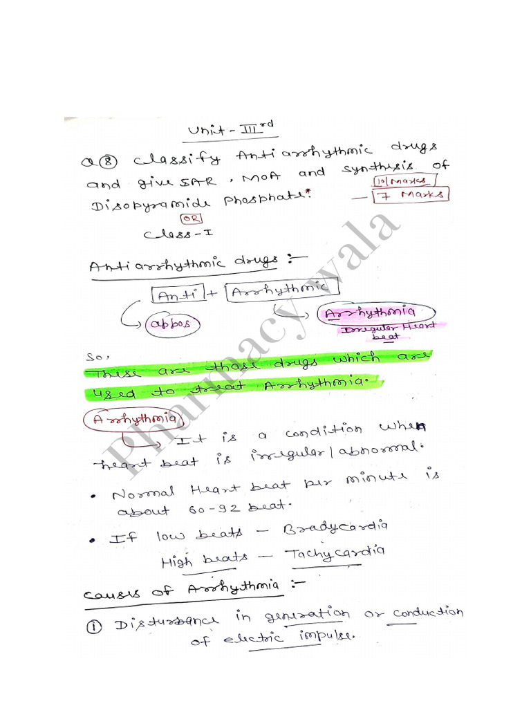 U 3 Medicinal Chemistry 5th Sem Shahruddin Khan Pharmacy Wala | PDF ...