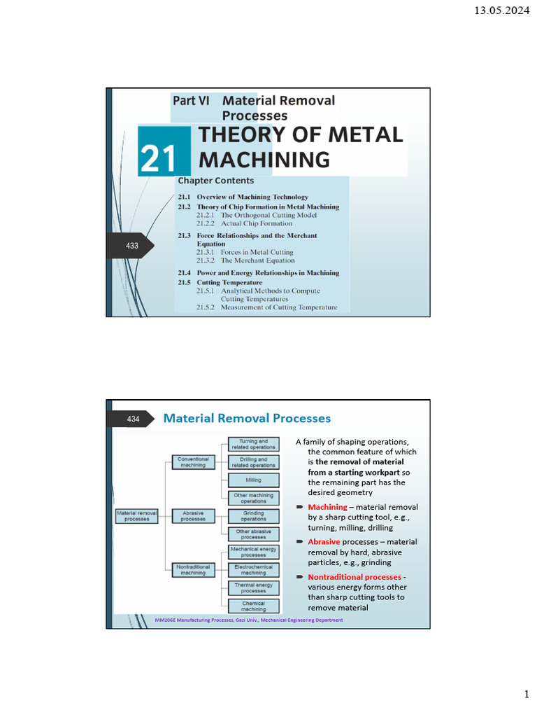 Microsoft PowerPoint - 10_Theory of Metal Machining | PDF | Machining ...