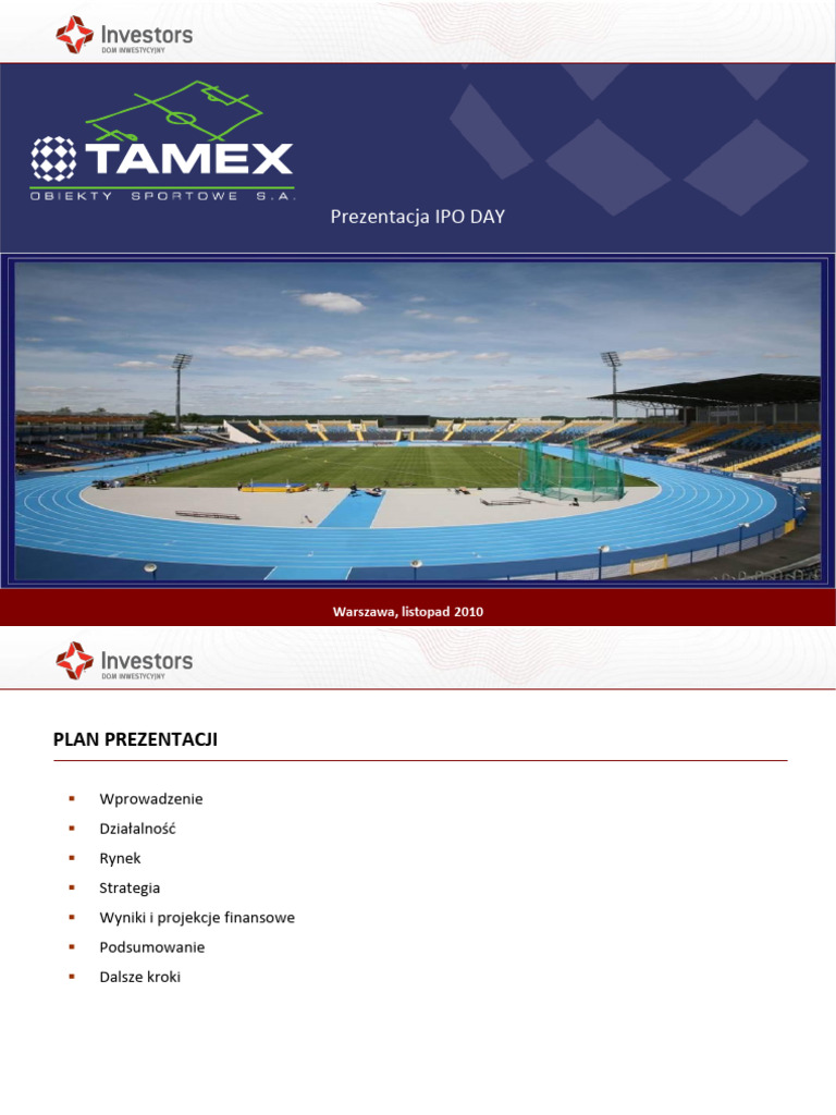 Tamex_prezentacja_IPO_Day | PDF