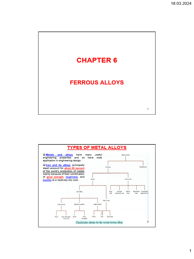 Microsoft PowerPoint - 02_FERROUS ALLOYS [Compatibility Mode] | PDF ...