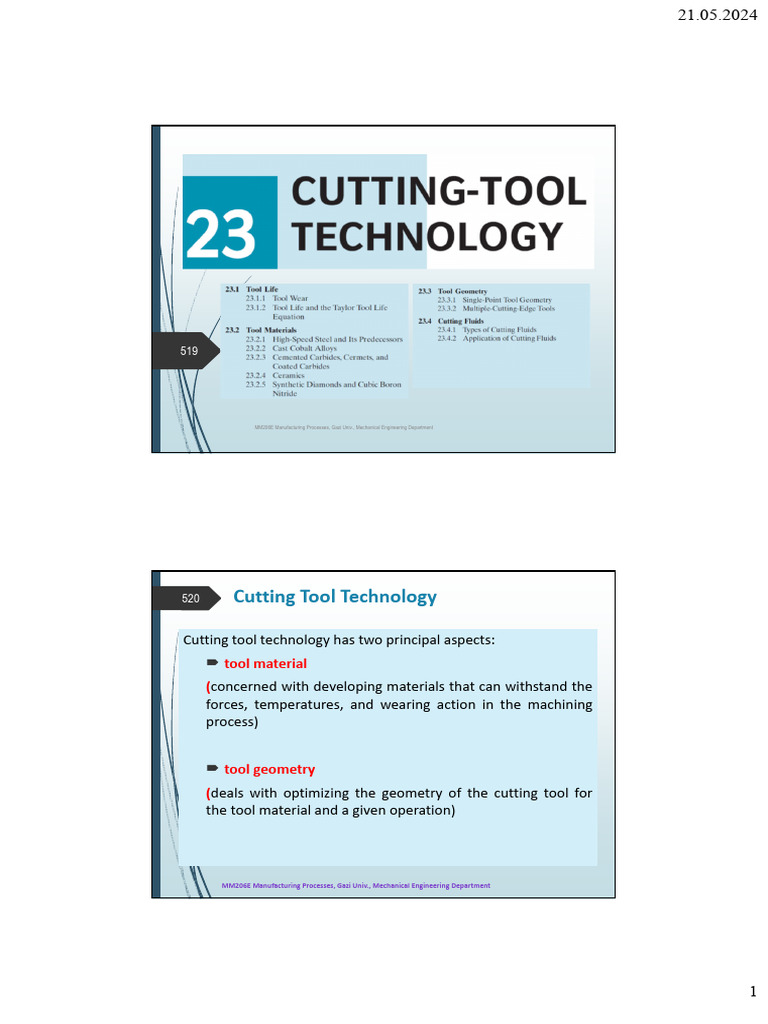 Microsoft PowerPoint - 12 - Cutting Tool Technology | PDF | Steel ...