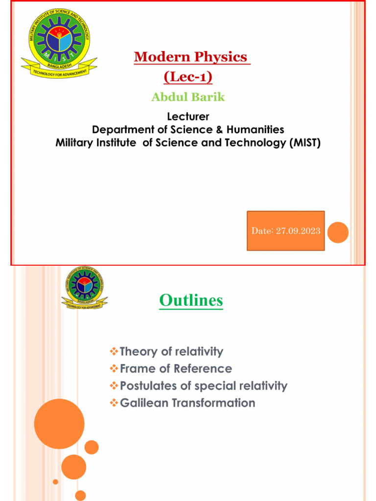 MODERN PHYSICS | PDF