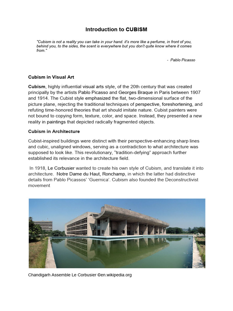Understanding Cubism in Art and Architecture | PDF
