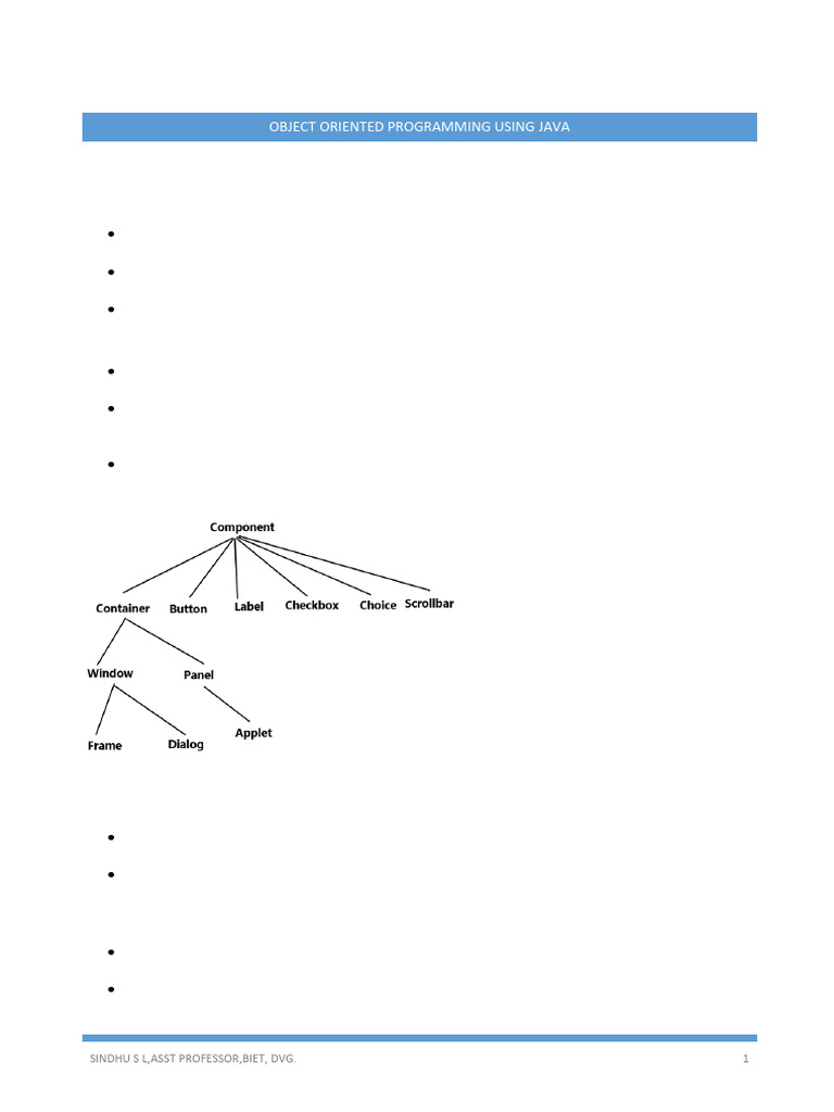 Mca(scheme- 2022 ) 2nd sem (Java) module 5 | PDF | Window (Computing) | Dialog Box