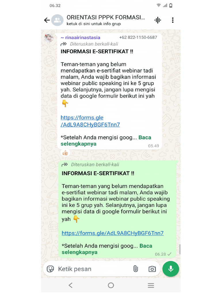 5 SC Syrat Sertifikat Seminar p3k | PDF