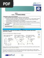 8 - Topic 15 Theorem of Pythagoras WS | PDF | Mathematics | Triangle