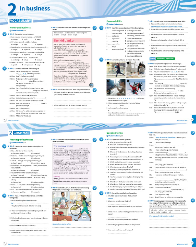 Actividades Unit 2 | PDF
