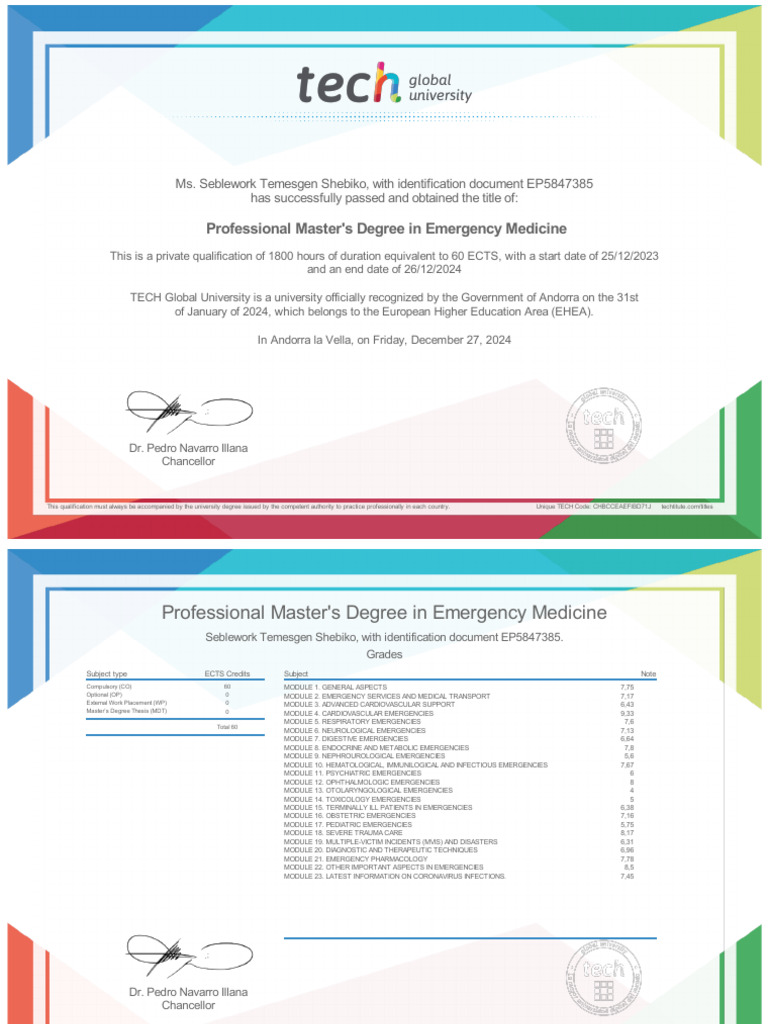 Emergency Medicine Master's Degree | PDF | Diseases And Disorders ...
