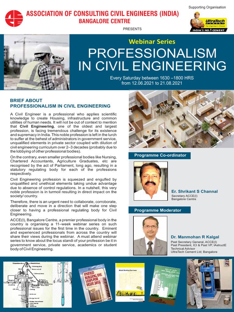 Professionalism in Civil Engineering Brochure | PDF | Engineering | Business