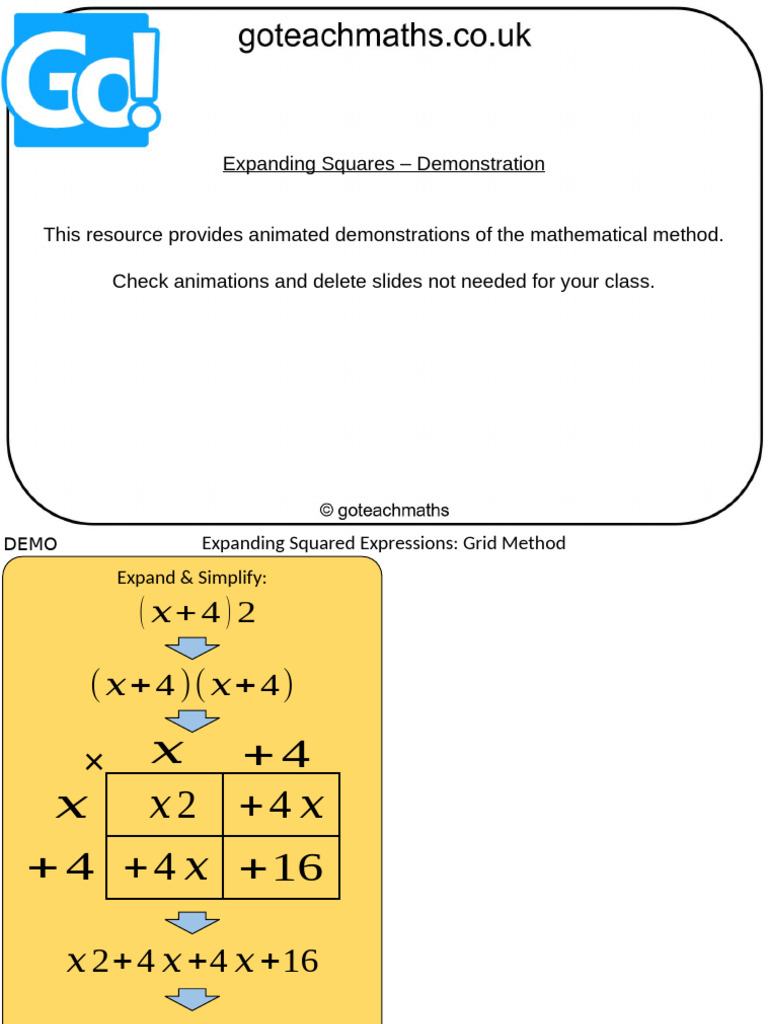 Expanding-Squares-Demonstration | PDF | Mathematics | Primary Education