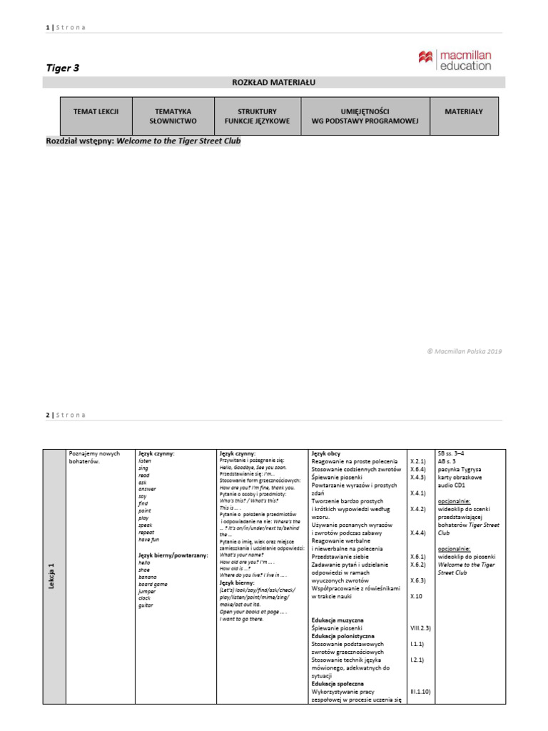 Tiger 3 Rozklad Materialu NPP | PDF