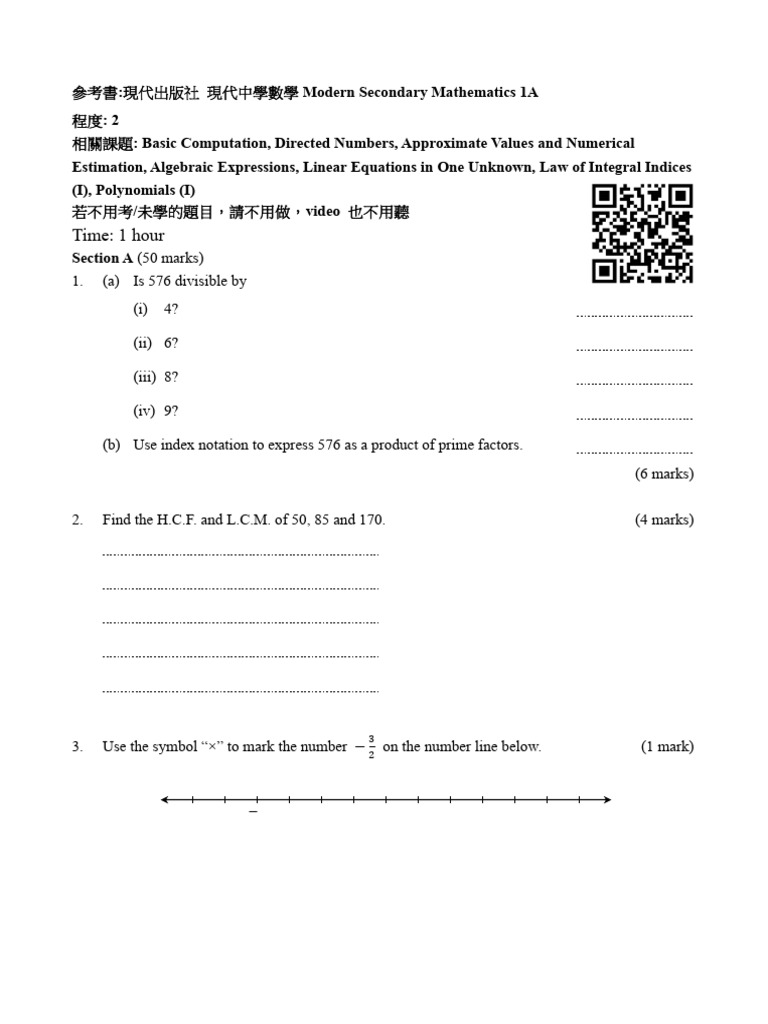 Modern Secondary Mathematics Exam Guide | PDF | Numbers | Mathematical ...