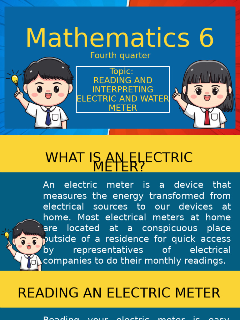 Reading Electric and Water Meters Guide | PDF | Quantity