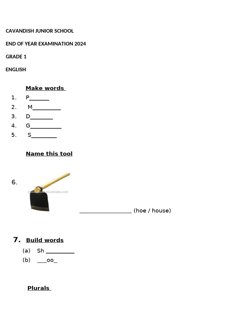 GRADE 1 English | PDF
