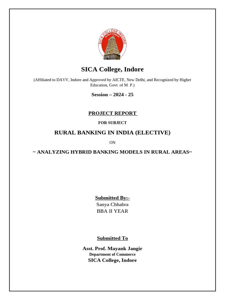 Project file format - Elective Subject | PDF