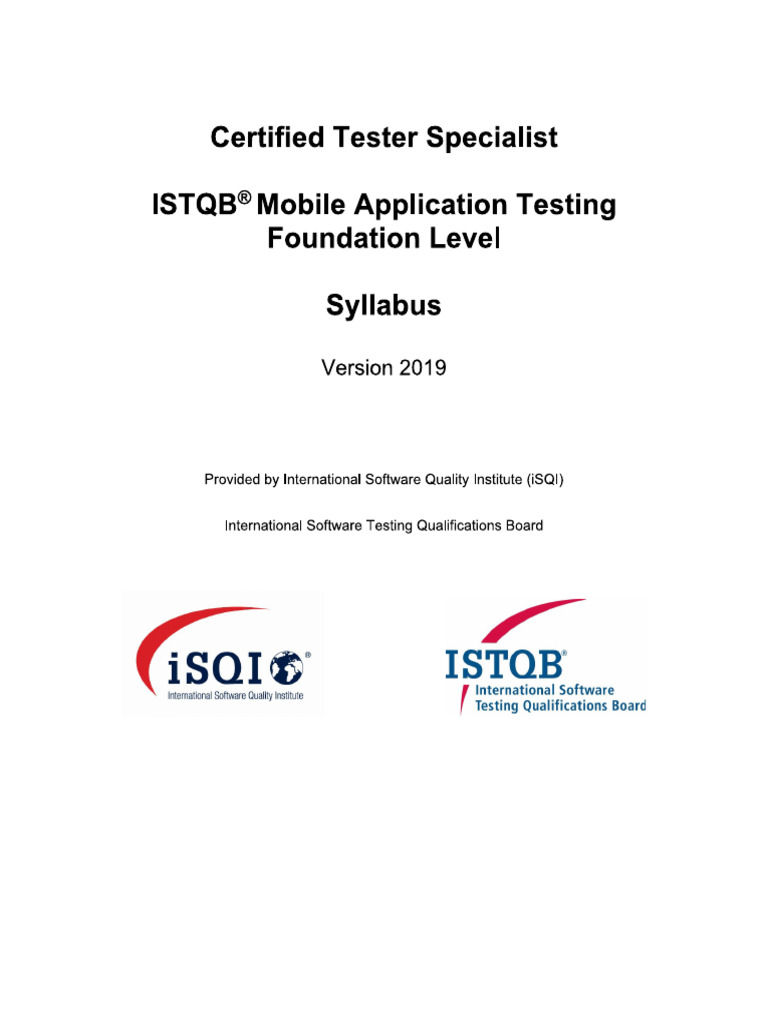 Istqb Mobile Testing | PDF