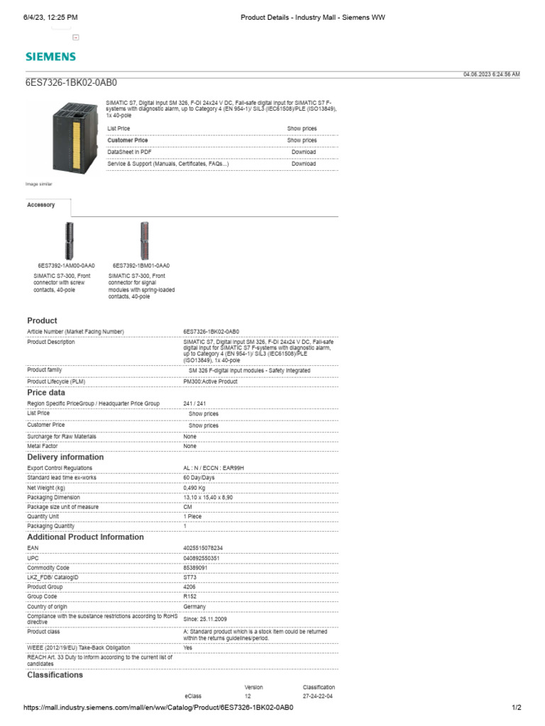3 - Product Details - Siemens | PDF