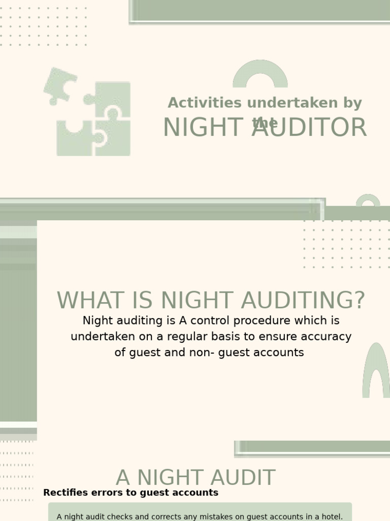 Night Audit | PDF | Audit | Money