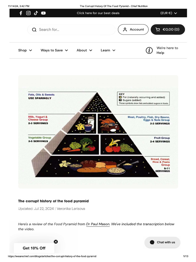 The Corrupt History of The Food Pyramid | PDF