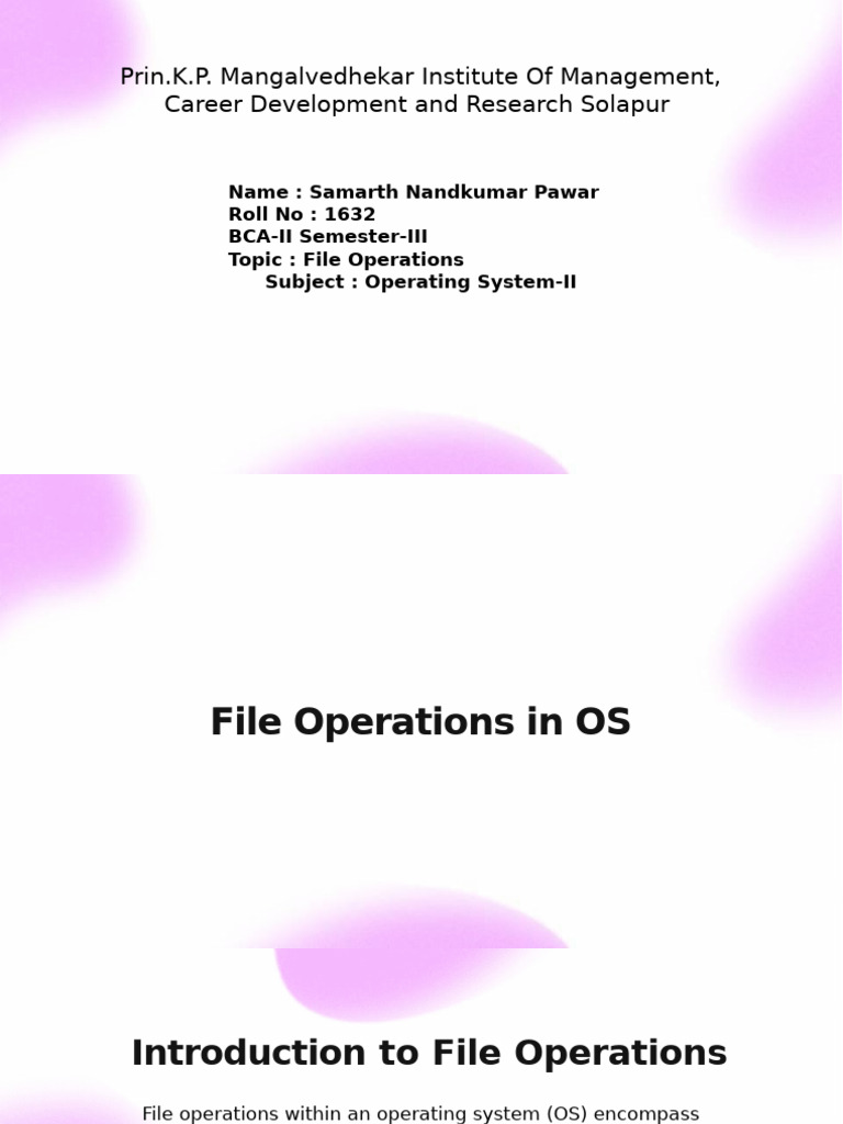 File Operations (1632) | PDF