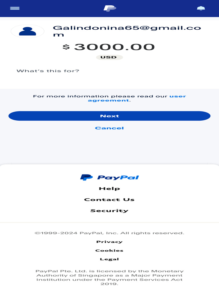 PayPal Account Summary | PDF