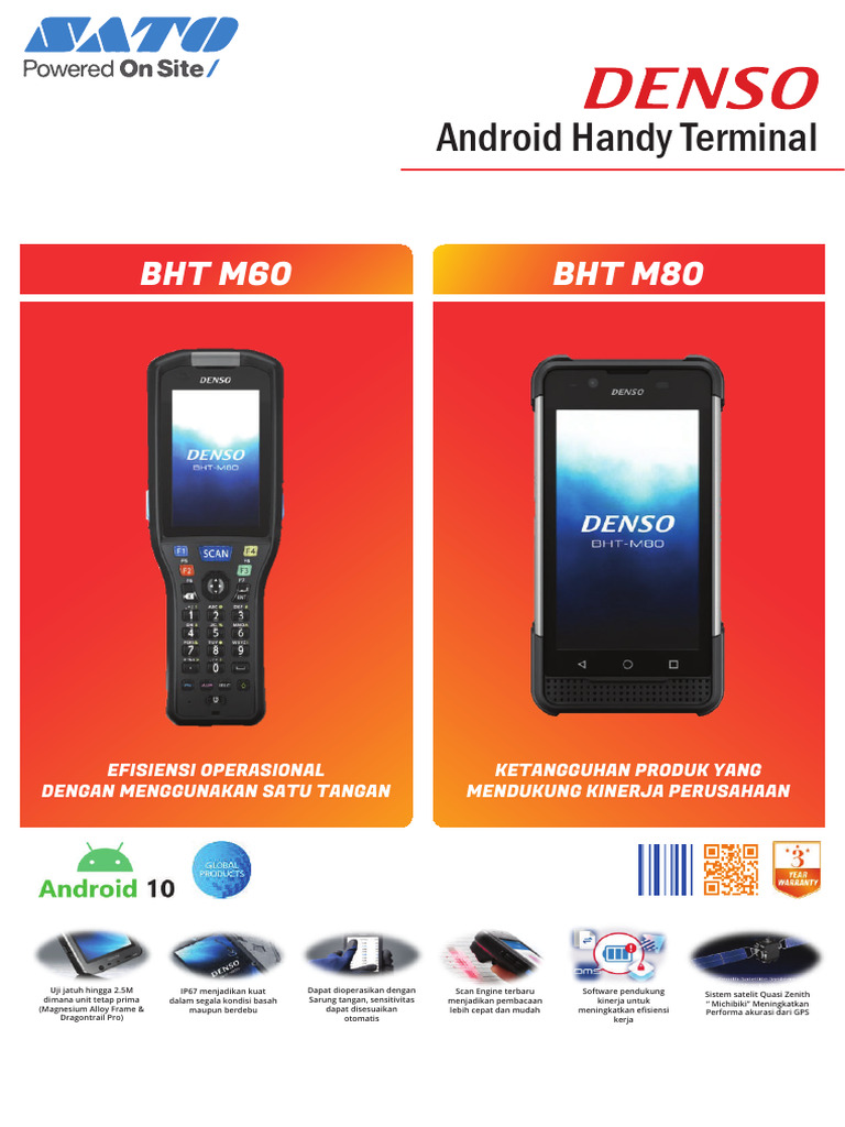 Android Handy Terminal DENSO BHT M60 - BHT M80 | PDF | Battery Charger ...