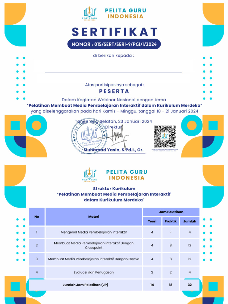 Sertifikat Media Pembelajaran-ABDUL GHOFAR. S.Pd.I | PDF