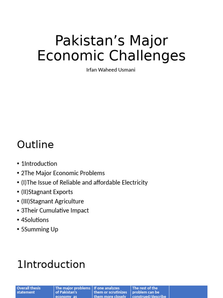 Economic Challenges | PDF | Inflation | Exports