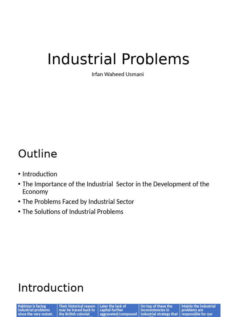 Industrial Problems | PDF | Entrepreneurship | Taxes