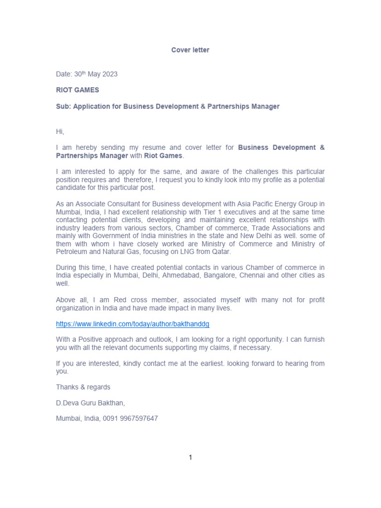 Letter Riot Games | PDF