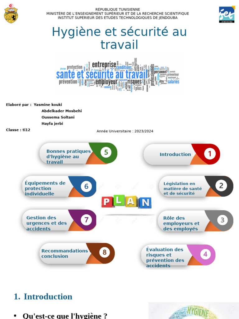 Hygiène et sécurité au travail 2023 | PDF | Santé et sécurité au ...