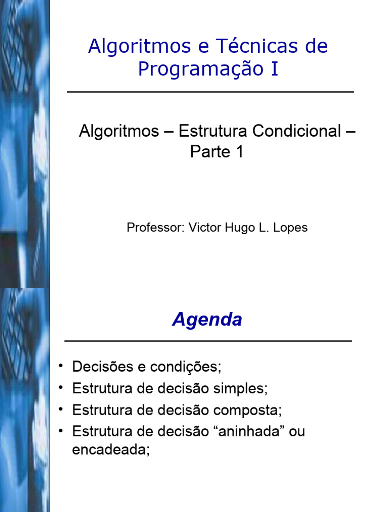 Aula 6 - Algoritmos - Estrutura Condicional - Parte 1 | PDF | Triângulo | Algoritmos