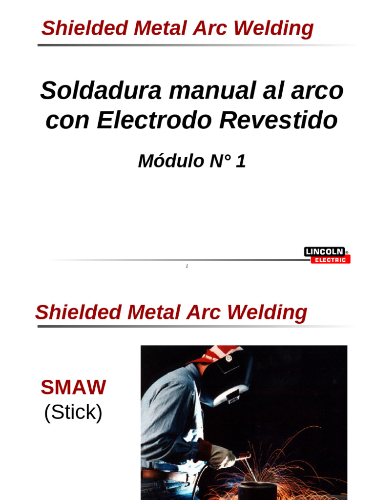 PROCESO BÁSICO SMAW Modulo I | PDF | Soldadura | Construcción