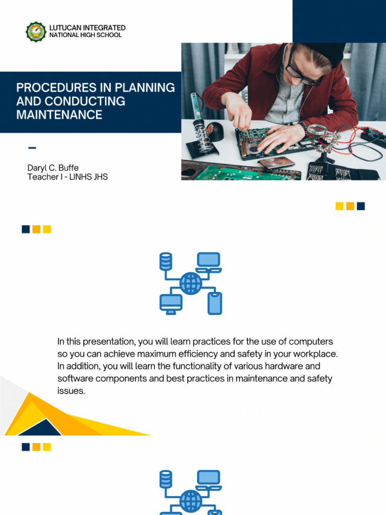 Procedures in Planning and Conducting Maintenance | PDF