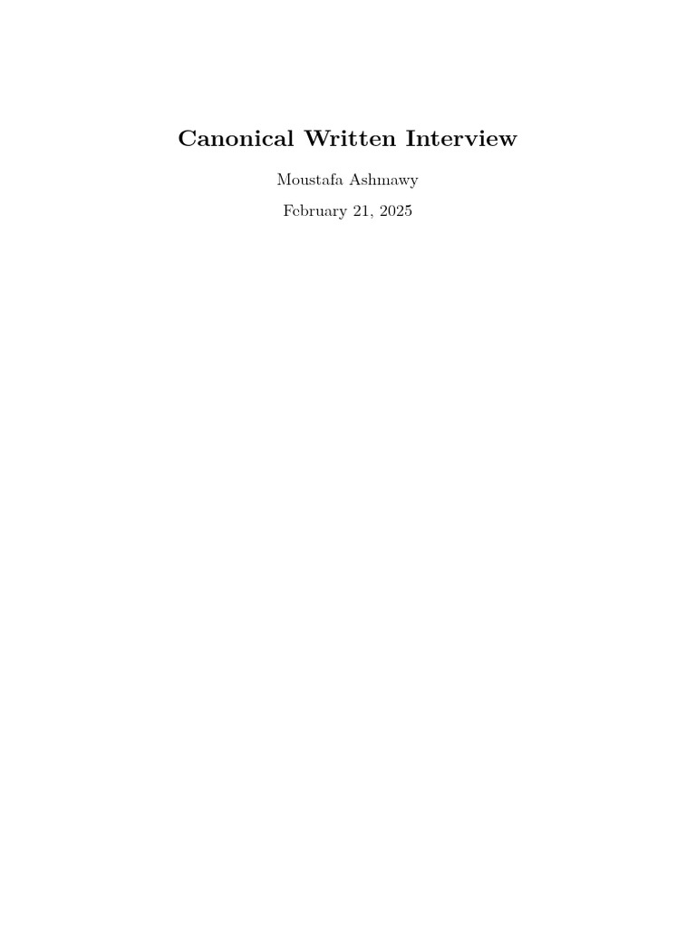 Canonical Test | PDF