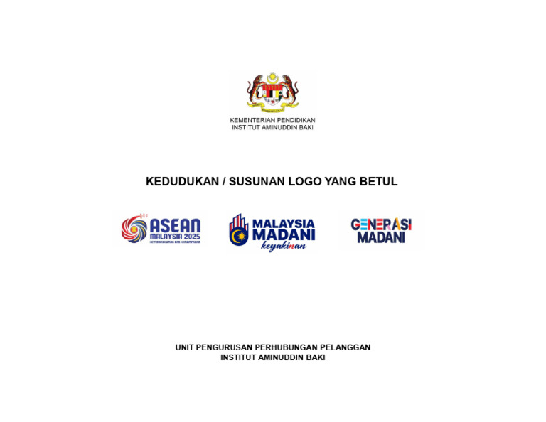 Susunan Logo Yang Betul | PDF