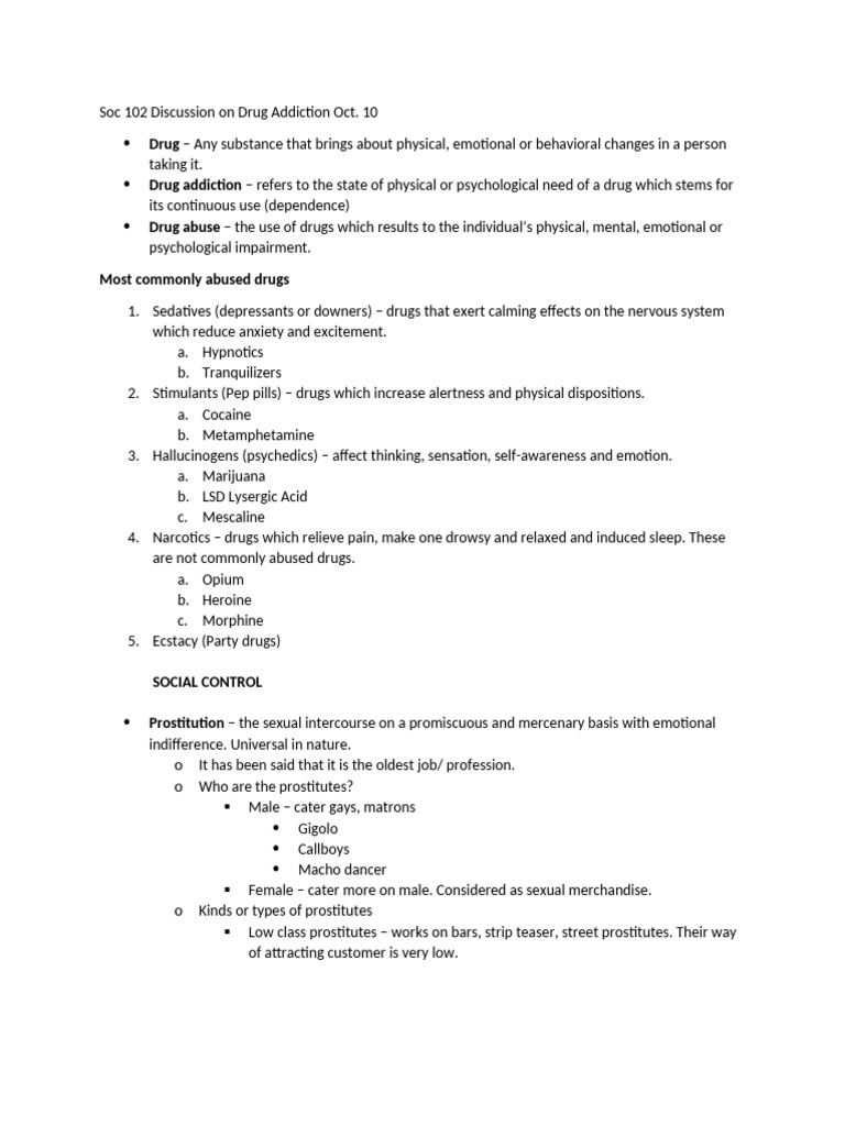 Understanding Drug Addiction and Abuse | PDF | Drugs | Prostitution