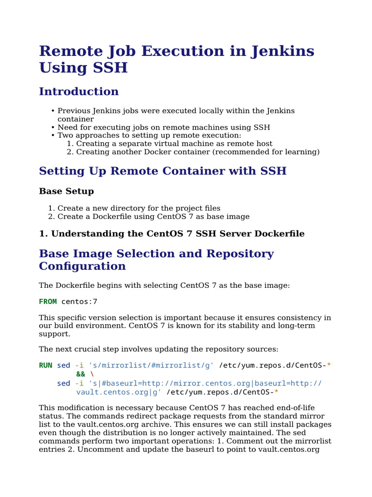 Section4 - Jenkins & Docker | PDF | Secure Shell | Software Repository