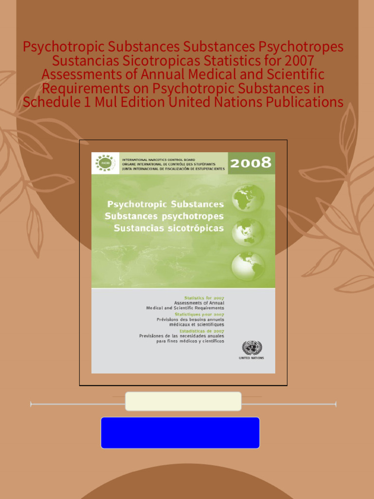 Complete Download Psychotropic Substances Substances Psychotropes Sustancias Sicotropicas ...