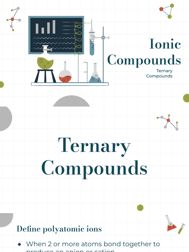 Understanding Ternary Ionic Compounds | PDF | Chemical Compounds | Ion