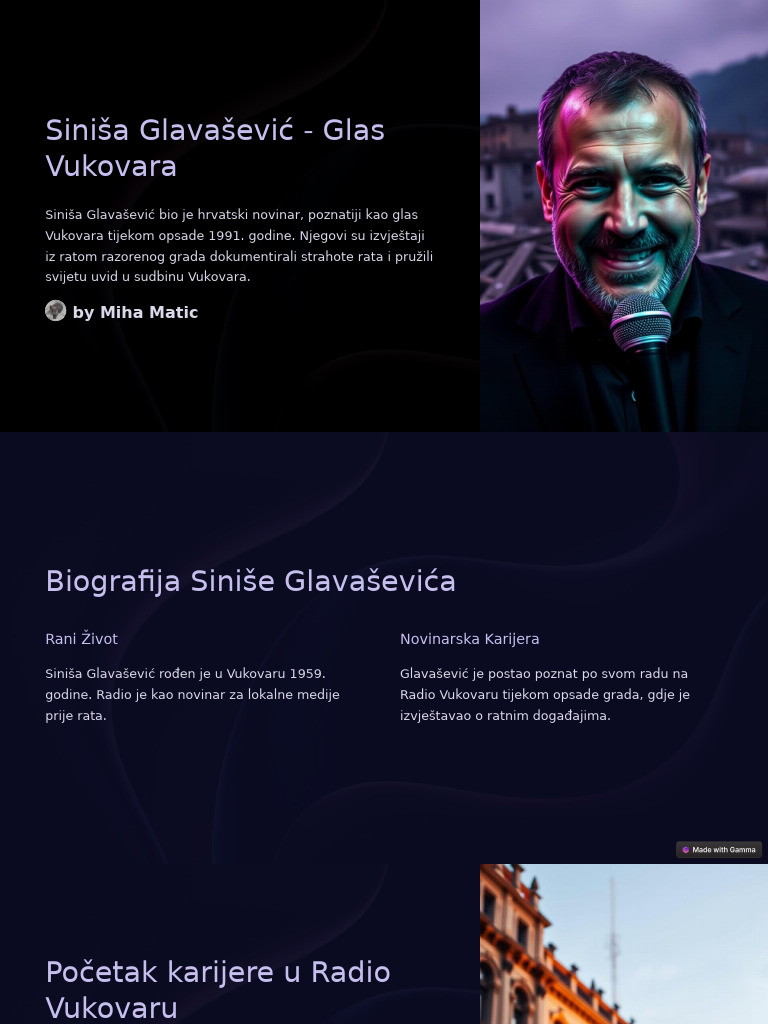 Sinisa Glavasevic Glas Vukovara | PDF
