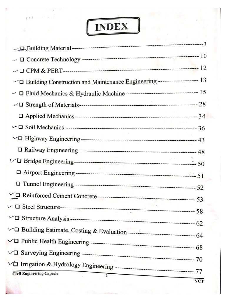 Civil Capsule YCT | PDF