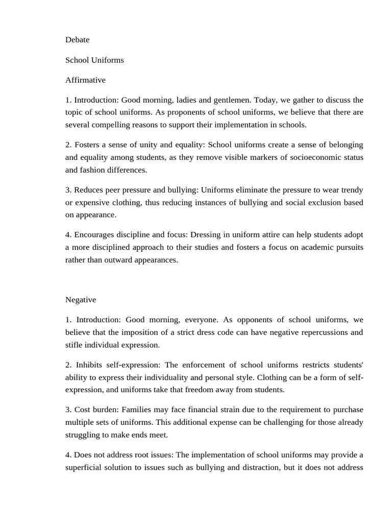 School Uniform | PDF