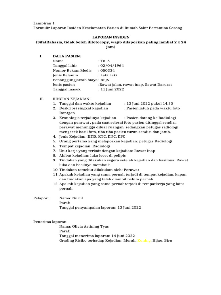 CONTOH RCA RSPS | PDF