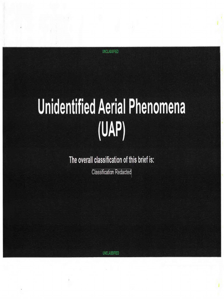 UAP Brief USMC Redacted | PDF