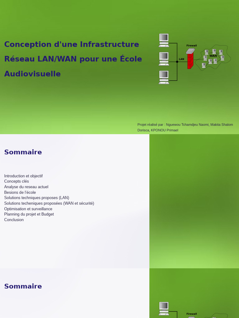 Conception Dune Infrastructure Reseau LANWAN Pour Une Ecole ...