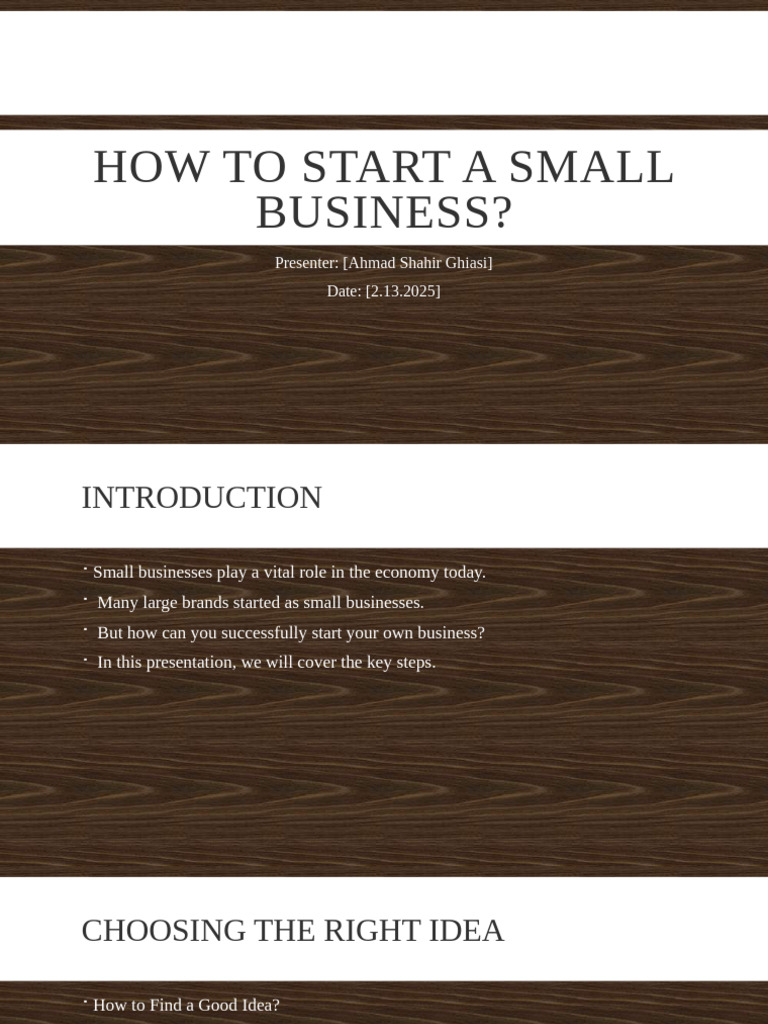 Steps to Start a Small Business Guide | PDF | Marketing | Business
