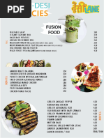 Cafe Akasa Menu | PDF | Meal | Drink